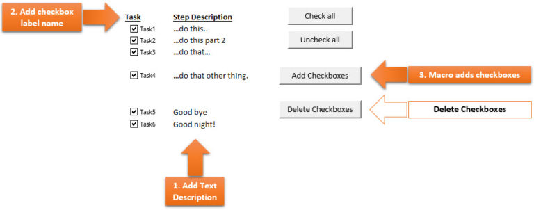 Conditionally Add Checkboxes Using VBA | My Spreadsheet Lab