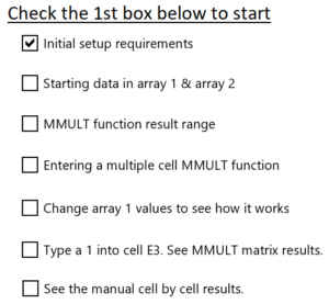 Excel's MMULT function | My Spreadsheet Lab